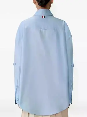 Thom Browne Crest Embroidery Armband Shirt - Blue