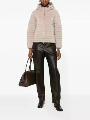 MOORER Jacket With Hood - Neutrals