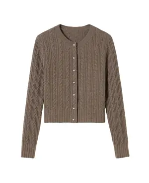 Lilysilk The Hawthorn Cardigan - Truffle