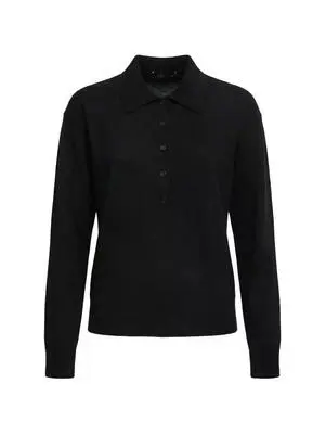 Max Mara Long-sleeve Frisia Polo Shirt - Black