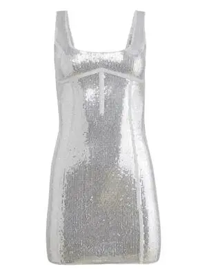 FLEUR DU MAL Sequin Knit Bodycon Dress