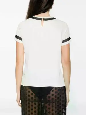 N°21 Contrast Trim Short Sleeve Top