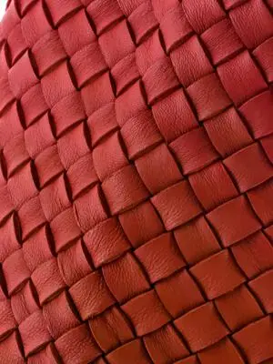 Bottega Veneta Cabat Intrecciato Nappa Medium Tote Bag - Red