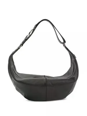 LEMAIRE Quiver Clip Bag In Grained Leather - Black