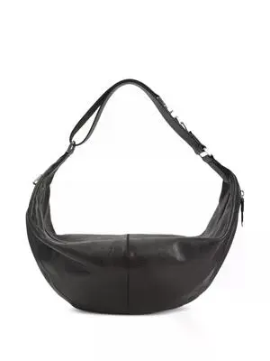 LEMAIRE Quiver Clip Bag In Grained Leather - Black