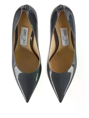 JIMMY CHOO Love 85 Pointed-toe Pumps - Grey