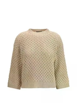 Fabiana Filippi Open-knit Crew-neck Sweater