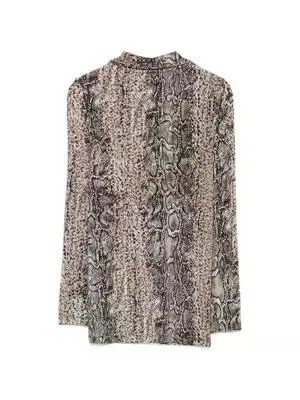 BASERANGE Cosme Snakes-pattern Shirt