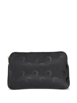 MARINE SERRE Moon-print Zip Purse - Black