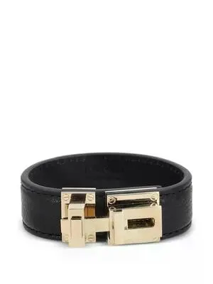 TOM FORD Turnlock Leather Bracelet - Black