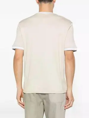 Eleventy Ribbed-trim T-shirt