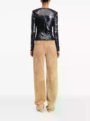 16Arlington Tanith Sequin Top - Black
