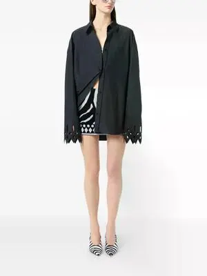 Blumarine Zebra-print Mini Skirt - Black
