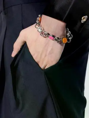 Casablanca Chain Bracelet With Flower Detail