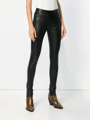 Roberto Cavalli Leather Leggings