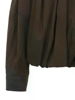 LEMAIRE Button Pleated Jacket - Brown