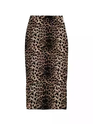CIRCUS HOTEL Animal-print Skirt
