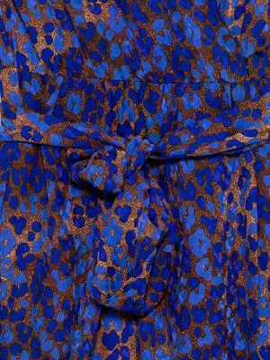 Saint Laurent 1980s Leopard-pattern Midi Dress