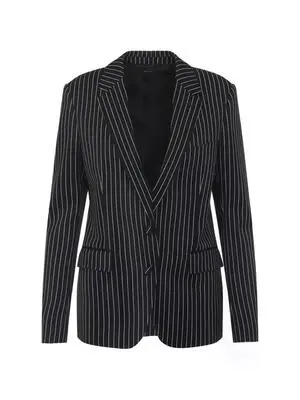 Women's Black Pinstripe