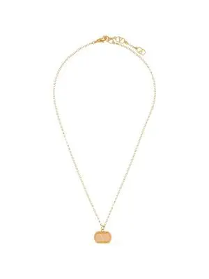 Valentino Garavani Logo Pendant Necklace - Gold