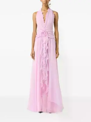 Blumarine Georgette Maxi Dress