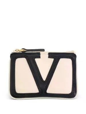 Valentino Garavani Logo Zip Wallet - Neutrals