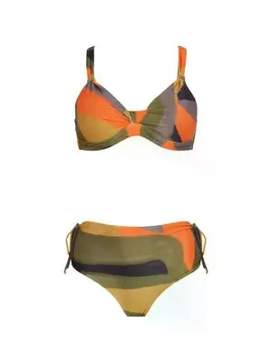 LYGIA & NANNY Printed Tie Bikini - Orange