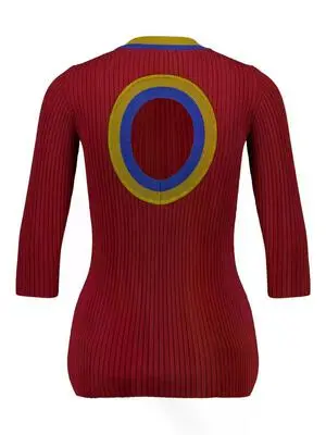PAULA Ribbed Back-opening Jumper