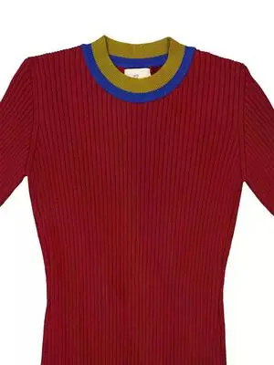PAULA Ribbed Back-opening Jumper