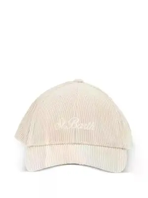 MC2 SAINT BARTH Corduroy Logo Cap - Neutrals