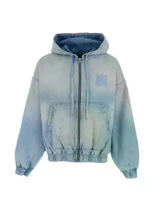 Amiri Ma-appliqué Hooded Jacket - Blue