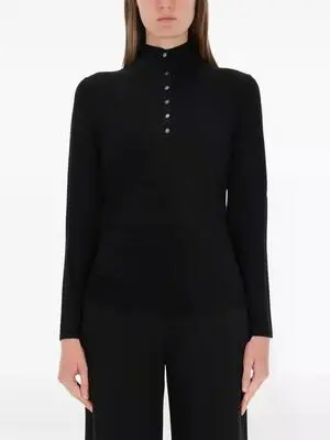 Theory Buttoned Turtleneck Sweater