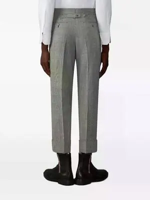Thom Browne Prince Of Wales-patterned Trousers - Grey
