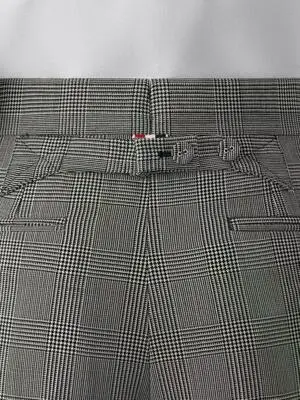 Thom Browne Prince Of Wales-patterned Trousers - Grey
