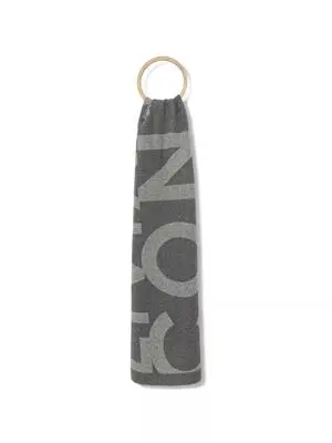 Liviana Conti Logo-print Scarf - Grey