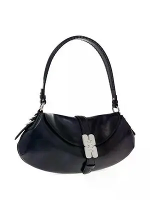 GANNI Logo-buckle Tote - Blue