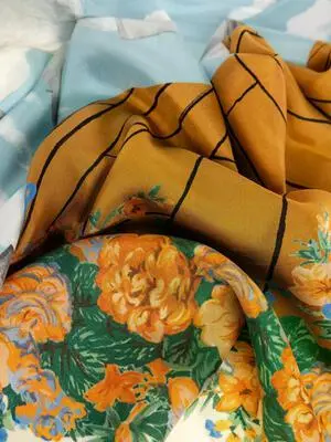 Moschino Floral-print Silk Scarf - Neutrals