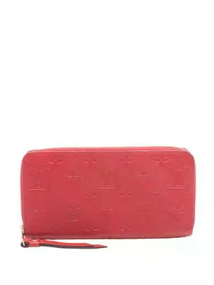 LOUIS VUITTON 2019 Monogram Empreinte Zippy Wallet Long Wallets - Red