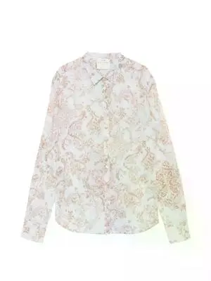 FORTE_FORTE Floral Print Shirt - White