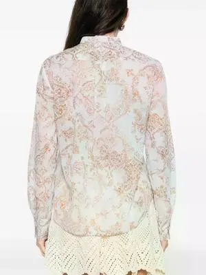 FORTE_FORTE Floral Print Shirt - White