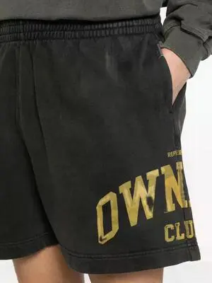 REPRESENT Logo-print Track Shorts