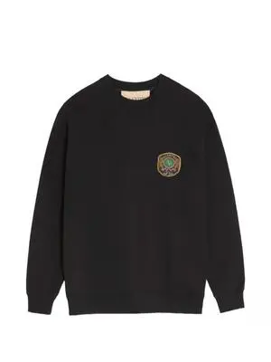 Valentino Garavani Embroidered Crew-neck Sweatshirt - Black
