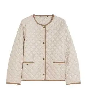 Max Mara Quilted Bello Jacket - Beige