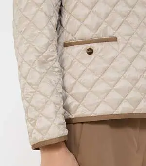 Max Mara Quilted Bello Jacket - Beige