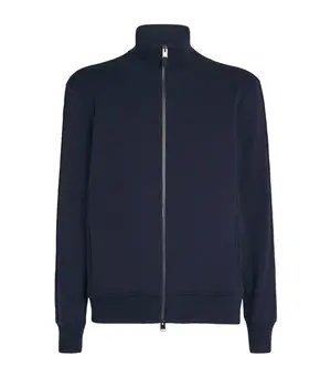 Canali Wool Zip-up Sweatshirt