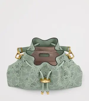 JIMMY CHOO Cinch Small Leather Shoulder Bag - Green
