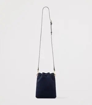 JIMMY CHOO Suede Cinch Mini Bucket Bag