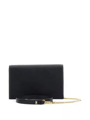 Elisabetta Franchi Logo Plaque Shoulder Bag - Black