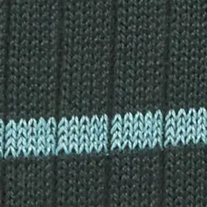 Harrods Cotton-blend Stripe Ribbed Socks - Green