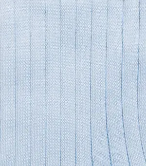 Harrods Cotton-blend Ribbed Socks - Blue